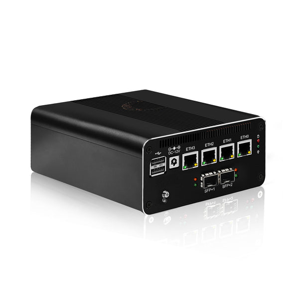 CWWK S3 Mini PC Router Micro Firewall Appliance, 2 X 10GbE SFP+, N100/
